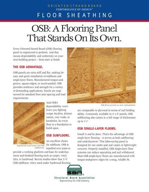 Floor Sheathing Tongue And Groove