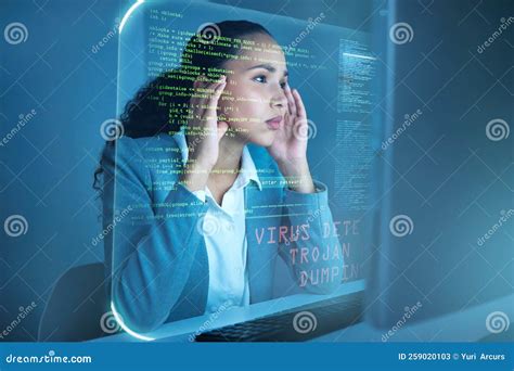 Come On Think An Attractive Young Businesswoman Sitting Alone In The