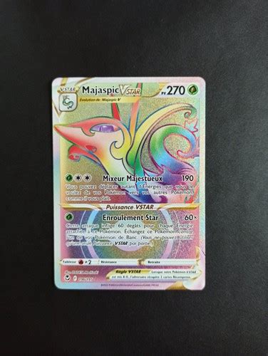 Carte Pokémon Majaspic V Star Secrète 196 195 Tempête Argentée Fr Neuf Ebay