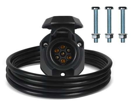 12n Plastic 7 Pin Pre Wired Towbar Socket With 2m Cable Gt Towing