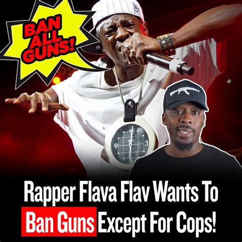 Colion Rapper Flava Flav Recently Called For America To Ban Guns In
