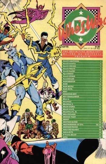 Whos Who The Definitive Directory Of The Dc Universe 3 Black