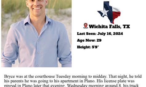 Found Deceased Tx Bryce Dingler 29 Nocona 16 Jul 2024 Vehicle Abandoned On The Highway