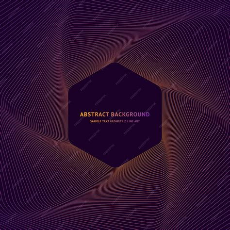 Premium Vector Geometric Line Art Background