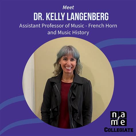 Collegiate Meet The New Faculty Of The John M Long School Of Music Meet Dr Kelly Langenberg