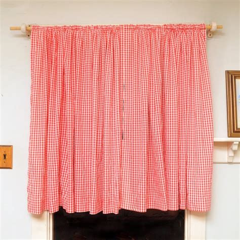 Gingham Curtains Etsy