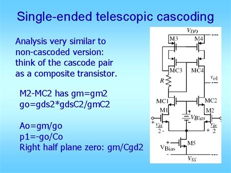 Improving Op Amp Performance Improving Gain Cascoding Cascading
