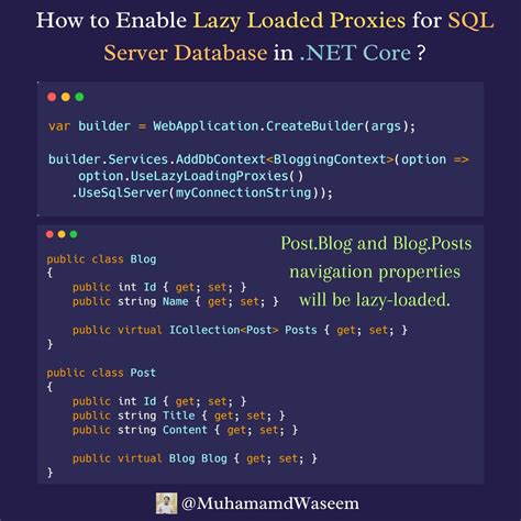 Muhammad Waseem 🇵🇸 On Linkedin How To Enable Lazy Loaded Proxy For Db