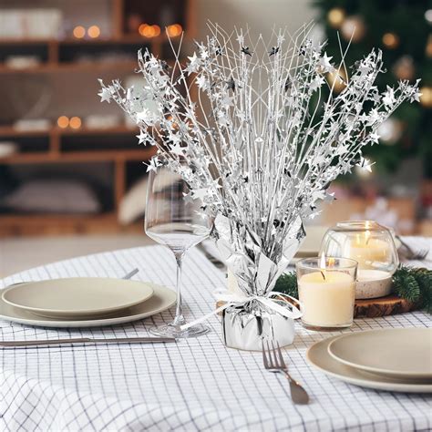 Silver Centerpiece Ideas How To Decorate With Silver And White For