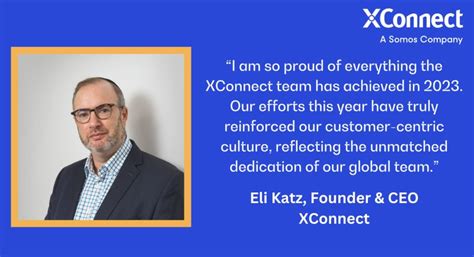 Congratulations Team Xconnect And Eli Katz Your Contributions Are Vital To Restoring Trust In