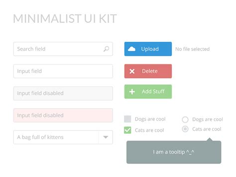 Min Ui Kit By André Figueira On Dribbble