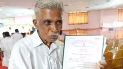 At 73 Retired Headmaster Thangappan Gets Doctorate Degree Education