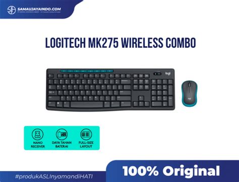 Logitech Mk275 Wireless Keyboard Mouse Combo
