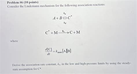 solved problem 6 10 ﻿points consider the lindemann
