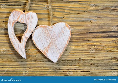 Coraz N De Madera Foto De Archivo Imagen De Tarjeta