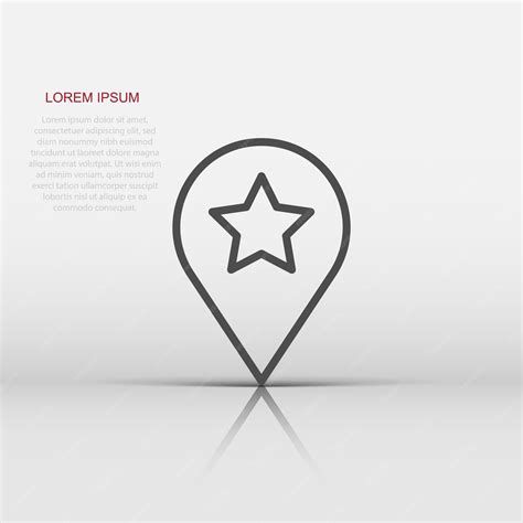 Premium Vector Map Pin Icon In Flat Style Gps Navigation Vector Illustration On White Isolated