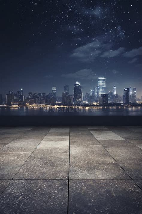 Illustration Concrete Floor Ai Generative Stock Illustration