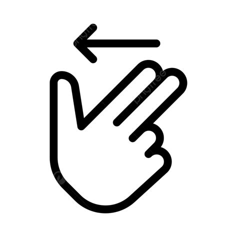 Finger Hand Gesture Vector Design Images Swipe Left Gesture Finger Hand Previous Round