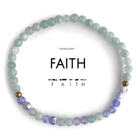 Morse Code Bracelet Faith Ethicgoods