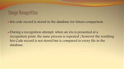 Biometrics Iris Recognition Pptx Eye And Vision Conditions