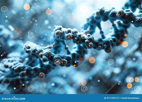 Human Dna Structure Helix Deoxyribonucleic Acid Molecular Compounds Human Genome Concept