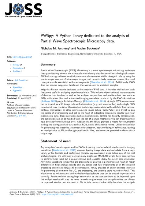 Pdf Pwspy A Python Library Dedicated To The Analysis Of Partial Wave