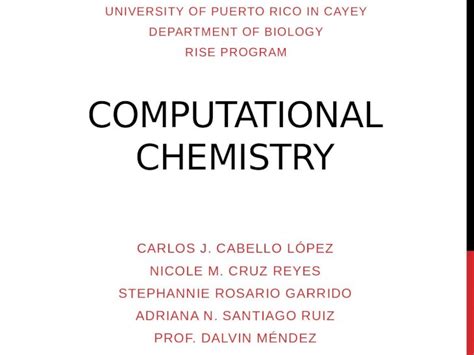 Pptx Computational Chemistry Workshop Presentation Final Revised Dokumen Tips