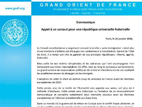 Loi Sur Limmigration Le Godf Appelle à Un Sursaut Hirambe