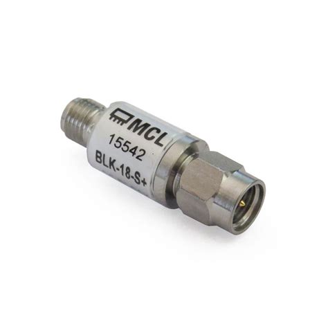 Coaxial Dc Block Sma Male Female 10 Mhz 18 Ghz Blk 18 S Mini Circuits