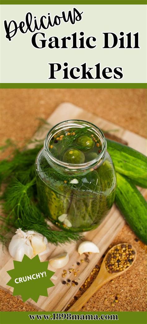 Garlic Dill Pickle Recipe 1898 Mama Recipe In 2024 Pickles Homemade Pickles Dill Pickle