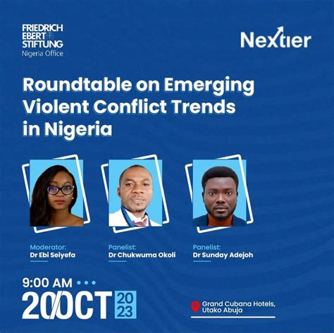 Friedrich Ebert Stiftung Nigeria And Nextier Have Partnered Since April