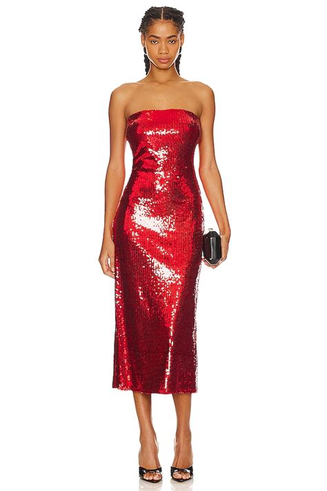 Yumi Kim Ariana Dress In Red Sequin Revolve