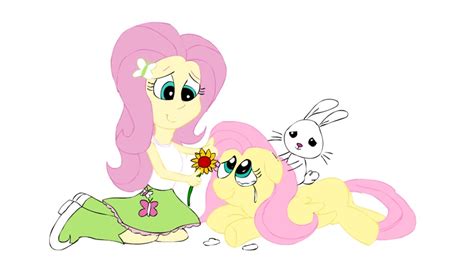Human Fluttershy Crying