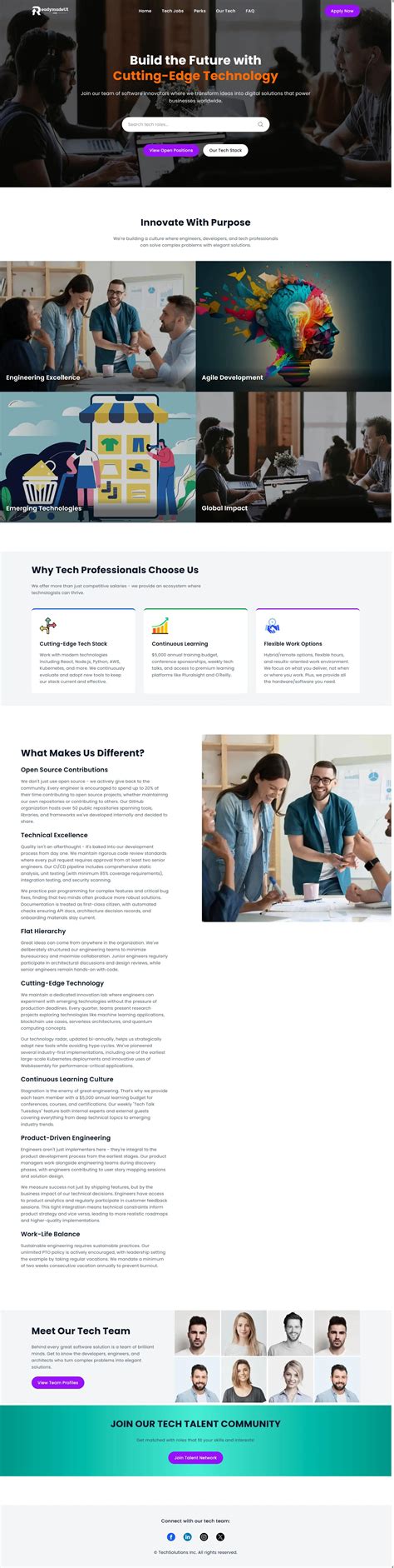 tailwind css landing page readymadeui