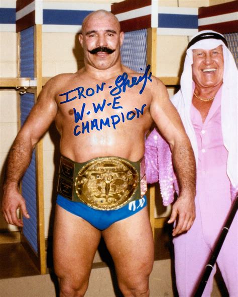 Iron Sheik Signed 8x10 Photo Signed By Superstars