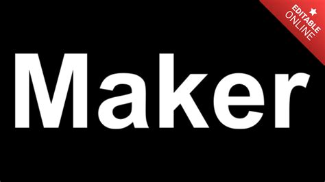 Maker Обычный текст на черном фоне Генератор текстовых эффектов