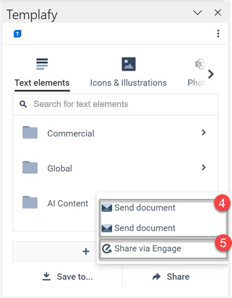 How To Save And Share Documents From The Library Pane Knowledge Base