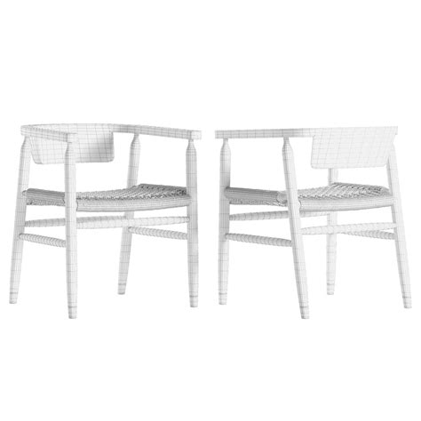 3d Flexform Doris Chair Desco Table Dining Set Model Turbosquid 1978134