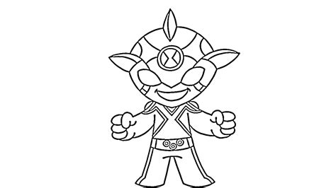 Ben Coloring Pages Gwen