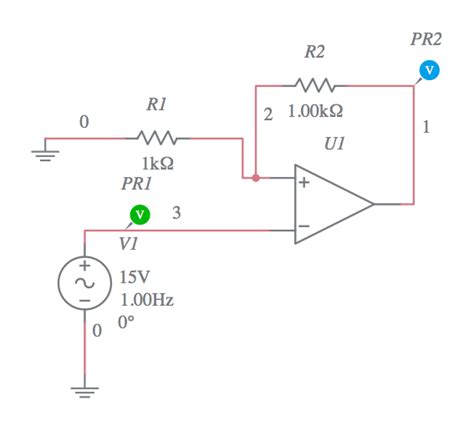 Schmitt Trigger Multisim Live