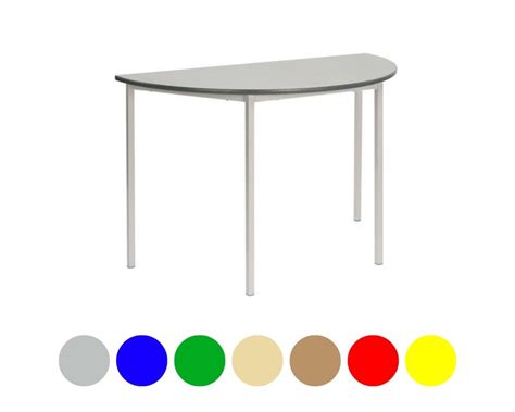 Premium Semi Circle Classroom Table Duraform Edge Metalliform Cost Cutters Uk