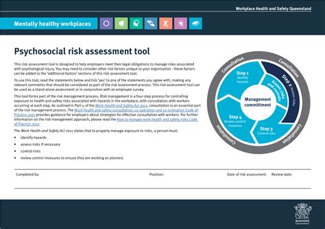 Psychosocial Risk Assessment Tool Docslib