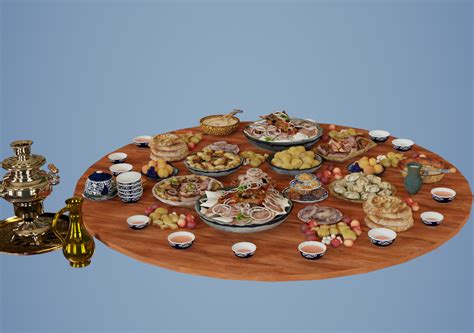 Dastarkhan Low Poly Game Ready Cgtrader