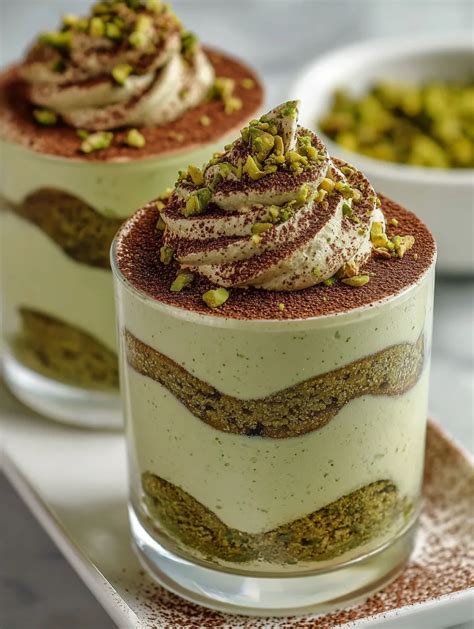 Best Pistachio Tiramisu Cups Recipe Foodnaura