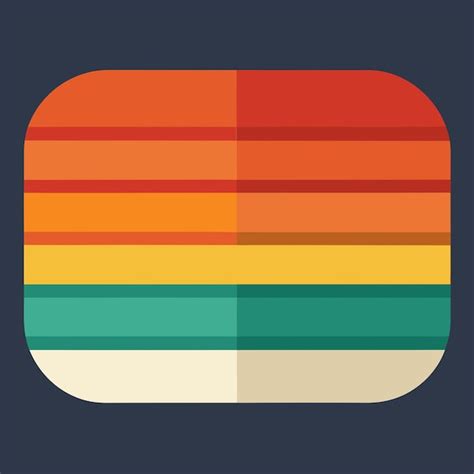 Muted Rainbow Retro Color Palette Template Premium Ai Generated Vector