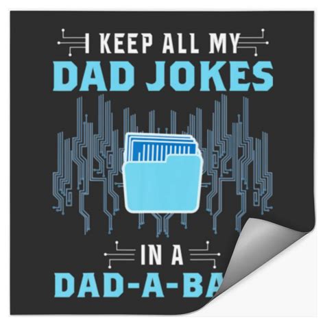 Mens Computer Programmer I Keep All Dad Jokes In A Stickers Sold By