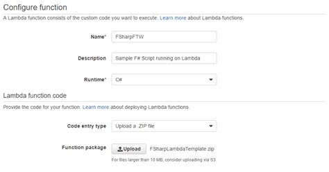 f on aws lambda