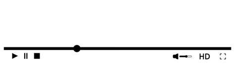 Video Player Scroll Bar Design Interface Vector Image