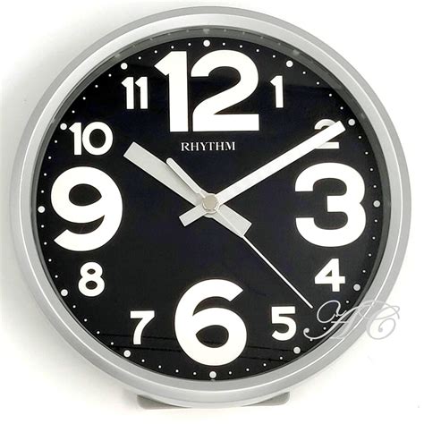 100 Original Rhythm Silent Small Analogue Wall Table Desk Clock Jam